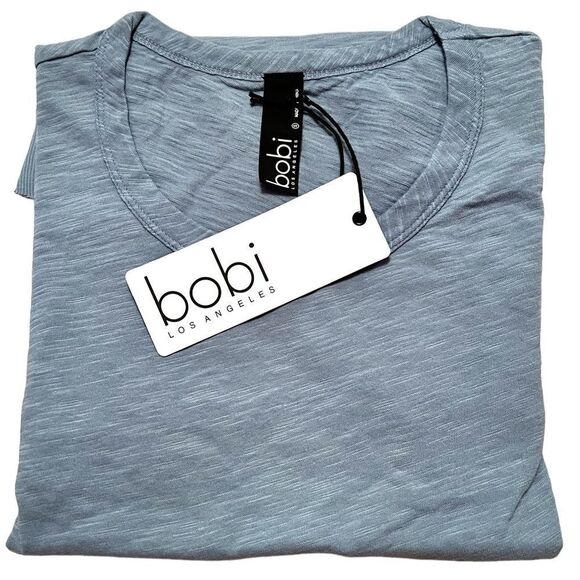 bobi | Tops | Nwt Bobi Riverrib Mix Crewneck Long Sleeve Tee Size S ...